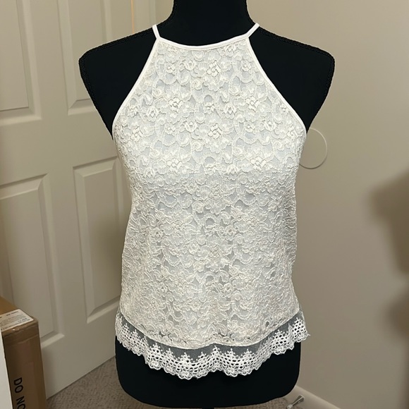 Chloe & Katie | Tops | Chloe And Katie Lace Halter Top | Poshmark